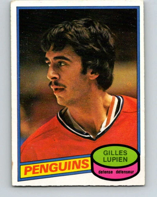 1980-81 O-PEE-CHEE #298 Gilles Lupien RC recrue Pittsburgh Penguins ...