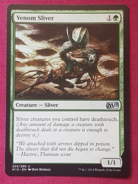MAGIC THE GATHERING 2015 CORE SET M15 VENOM SLIVER green card MTG EUR 4 ...