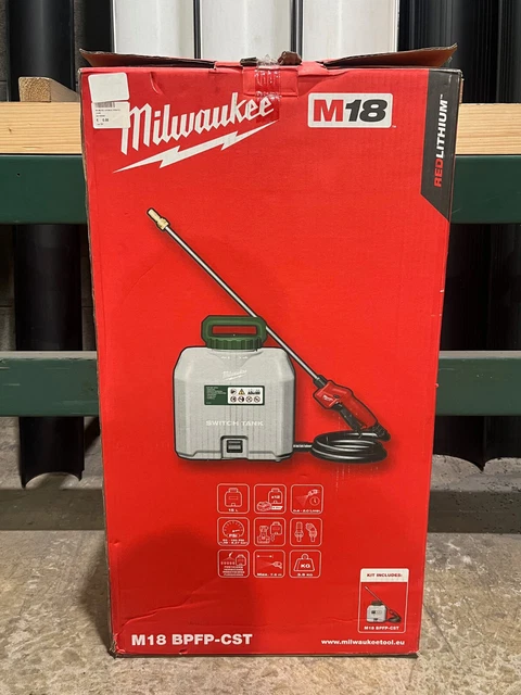 MILWAUKEE M18BPFP-CST M18 SWITCH TANK 15L Chemical Sprayer Tank £220.00 ...
