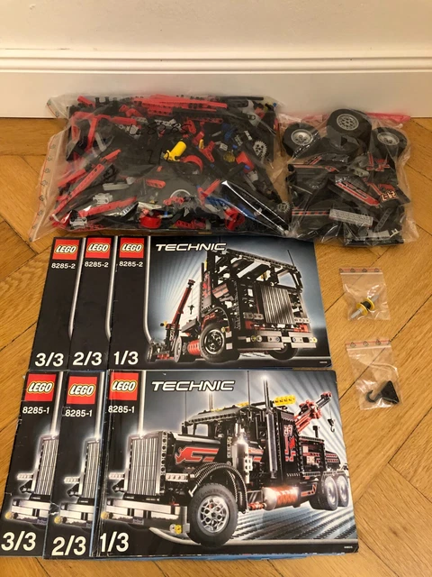 LEGO 8285 BLACK Tow Truck TECHNIC 2in1 | SILVER EDITION | 100% complete ...