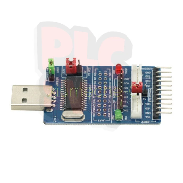 ALL IN 1 Multifunctional USB to SPI/I2C/IIC/UART/TTL/ISP serial Adapter ...