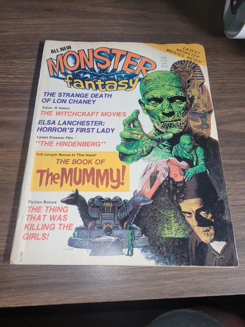 MONSTER FANTASY MAGAZINE Vol 1 #2 June 1975 Lon Chaney Jr Death Story ...
