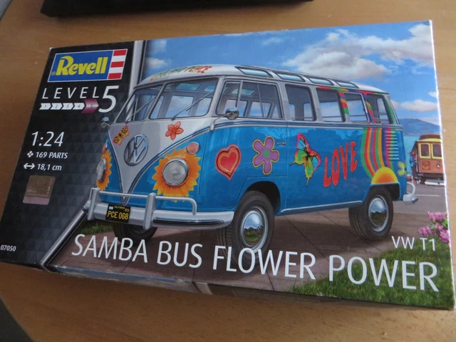 ~*~REVELL - SAMBA BUS FLOWER POWER VW T1 1/25~*~ EUR 19,99 - PicClick DE