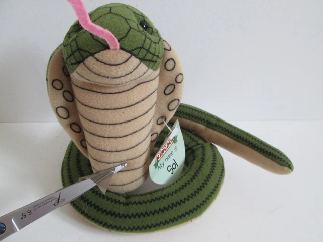 DEAGOSTINI MY ANIMAL Kingdom Sol & Baby Sebastian Cobra Snake Soft Toy ...