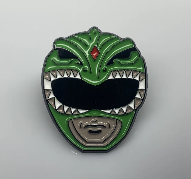 MIGHTY MORPHIN POWER Rangers Green Ranger Retro Enamel Pin Badge Brooch ...