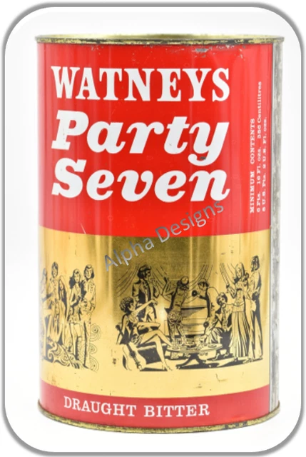 WATNEYS PARTY SEVEN Bar sign, poster, mancave, sign Metal A4, Bar ...