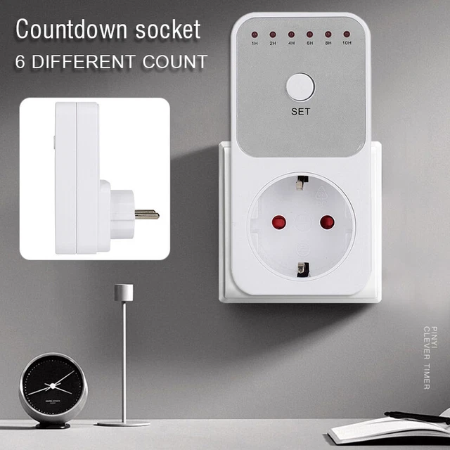 Smart Control Countdown Timer Switch Plug In Socket Auto Shut Off