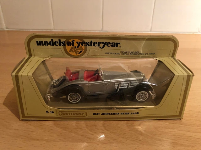 MATCHBOX MODELS OF YESTERYEAR Model Y 20 - MERCEDES BENZ 340K 1937 CAR ...
