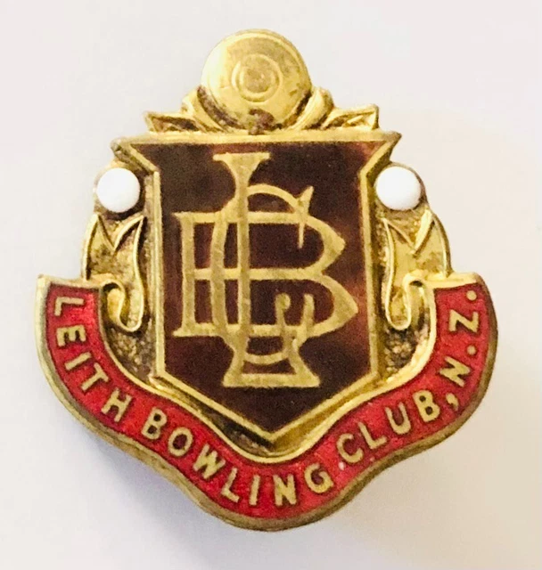 LEITH BOWLING CLUB Badge Pin Rare Vintage New Zealand (L12) $9.99 ...