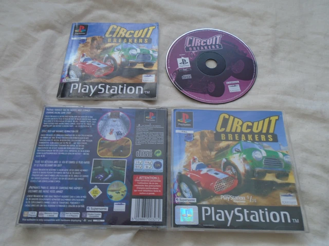 CIRCUIT BREAKERS PS1 COMPLETE racing black label rare Sony PlayStation 9.95 PicClick UK