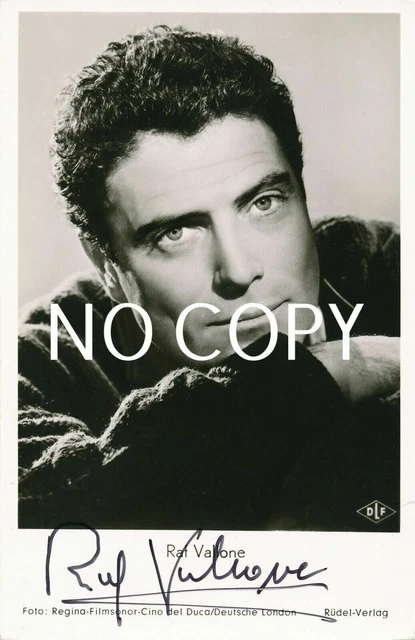100% AUTOGRAPHE ORIGINAL Carte Dédicacé Raf Valone C1.22 EUR 35,19 ...