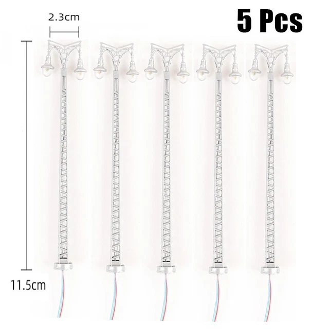 LONGUE DURÉE MAQUETTE de Train Led-Straßenleuchte Métal + ABS Chaude 3 ...