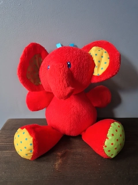 MOTHERCARE RED ELEPHANT soft toy plush comforter £8.66 - PicClick UK