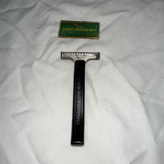 VINTAGE 1940S ENDERS Speed Shaver - Single Edge Safety Razor $6.25 ...