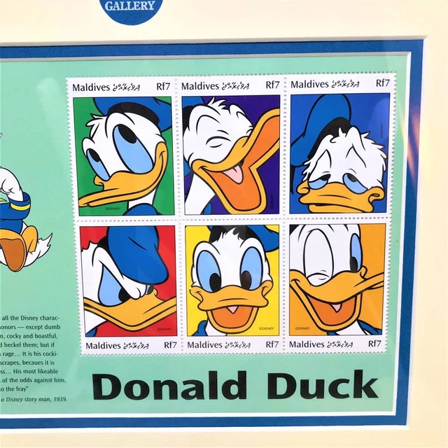 LIMITED EDITION DONALD Duck Stamp Art Gallery Disney Tdl Picture ...
