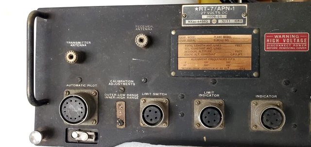 VINTAGE RARE RT-7/APN-1 Military Usn Altimeter Radar Set Unit ...
