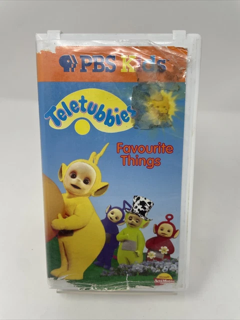 TELETUBBIES - FAVORITE Things (VHS, 1999) PBS Kids Vintage Hard Case £6 ...