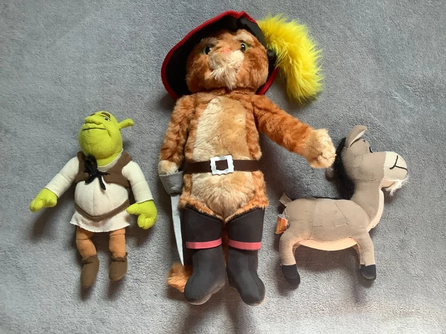 PELUCHE CHAT POTTÉ Shrek L'Âne Dreamworks EUR 29,00 - PicClick IT