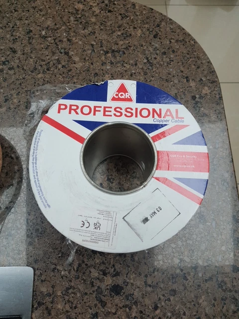 CQR 8 CORE Multicore Alarm Cable. stranded tinned copper. White, 100m £ ...