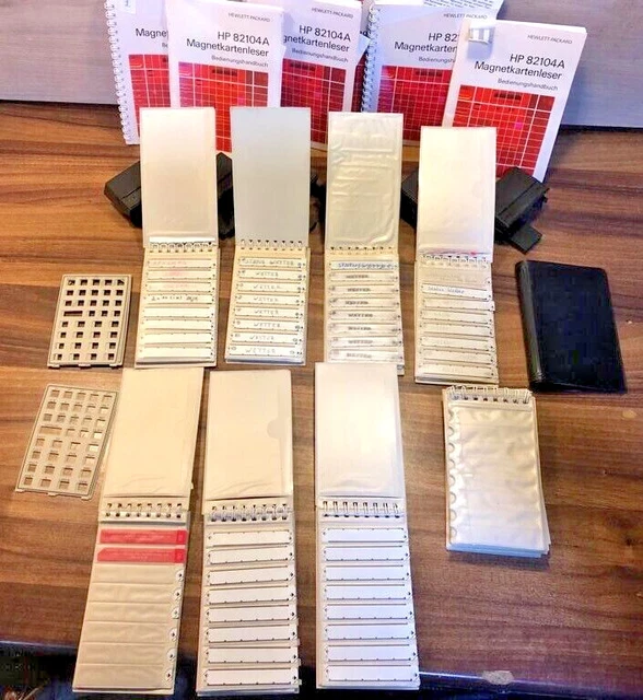 HP 41C TASCHENRECHNER Magnetkartenlesegerät Overlay Kit 82152A 82104A ...