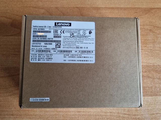LENOVO THINKPAD UNIVERSAL USB-C Dock Docking Station, Typ 40AY ...