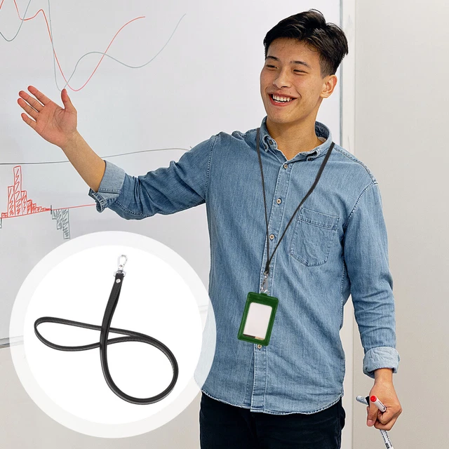 LANYARD ID BADGE Sling Employee Identification Work Card Hanging Rope £ ...