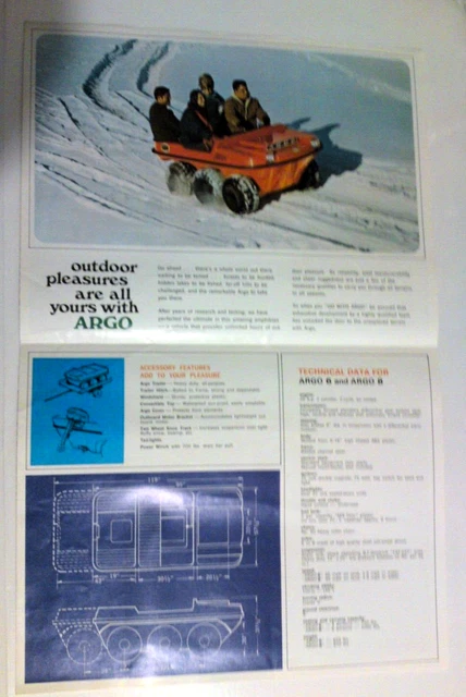 ARGO ARGOCAT 6&8 BROCHURE, A2 poster-size & Letter. Ontario Drive &Gear ...