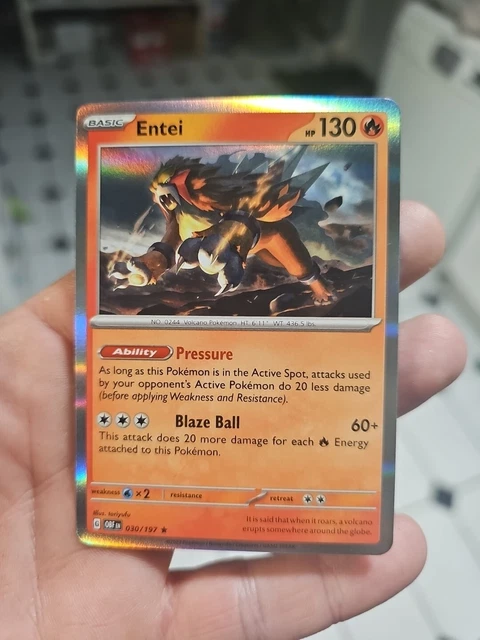 POKÉMON TCG ENTEI SV03: Obsidian Flames 030/197 Holo Rare £0.99 - PicClick UK