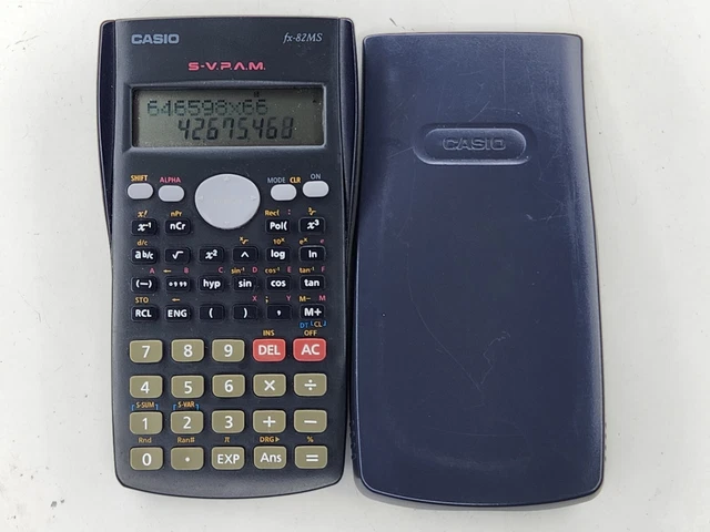 CASIO FX-82MS SCIENTIFIC Calculator 2-Line Display 240 Function STAT ...