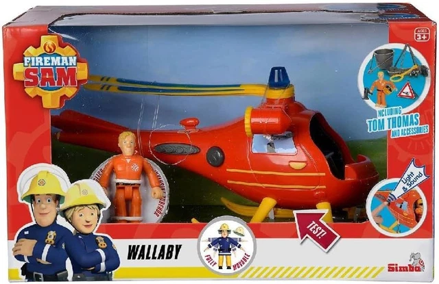 SIMBA FIREMAN SAM Wallaby Helicopter Toy with Sound and Light Functions ...