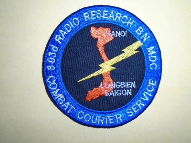 VIETNAM WAR PATCH US 303rd RADIO RESEARCH Battalion MDC COMBAT COURIER ...
