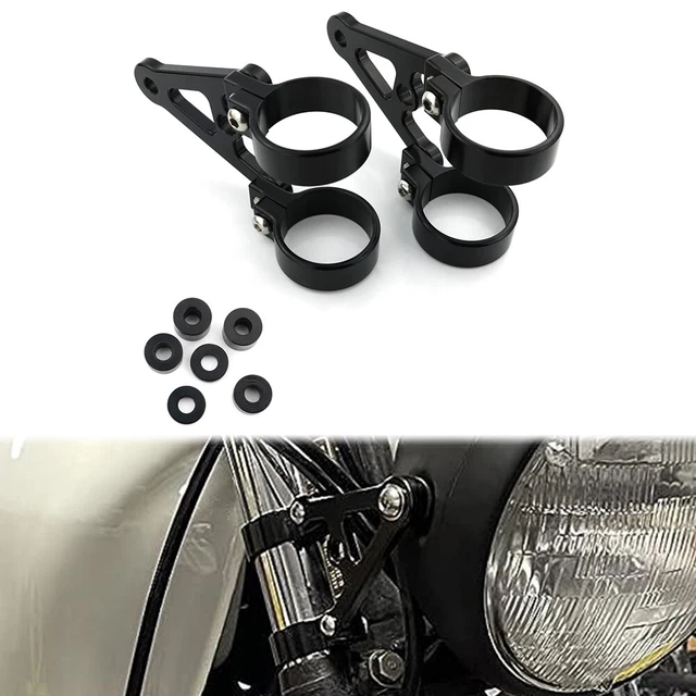 MOTORCYCLE HEADLIGHT MOUNT Bracket Fork Head Lamp Holder For 54mm EUR ...