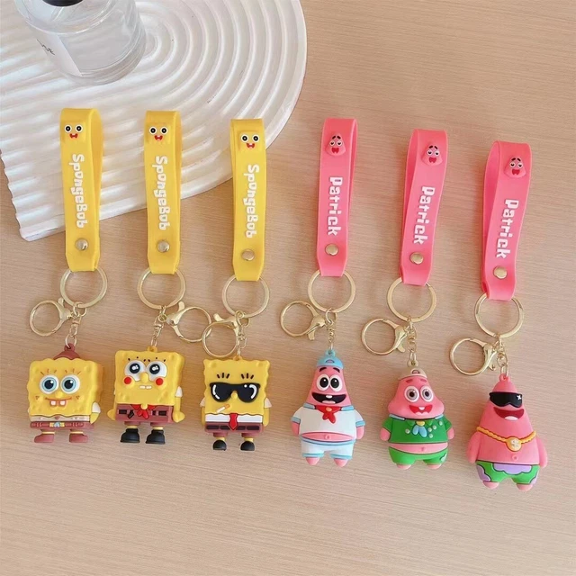 SPONGEBOB SQUAREPANTS, PATRICK, Cute Keychain Patrick Star Car Key Ring ...