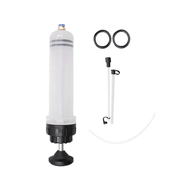 BRAKE FLUID EXTRACTOR Hand Pump Oil Change Syringe with Long Tube for ...