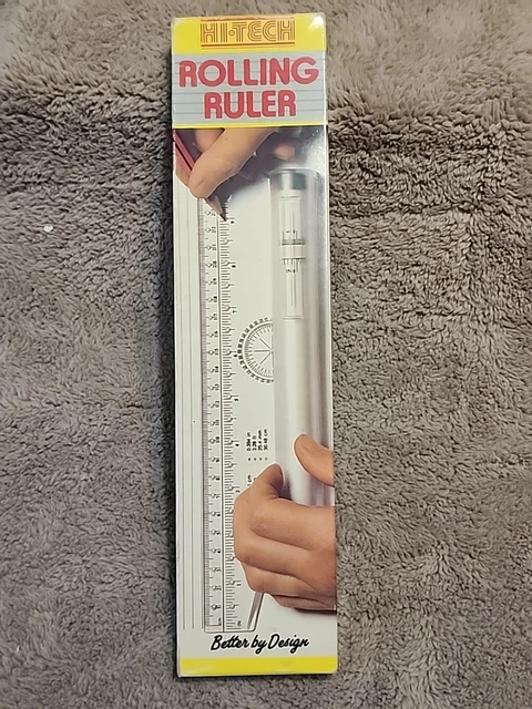 VINTAGE 12& ROLLING Ruler Multi-Functional Drawing Instrument with ...