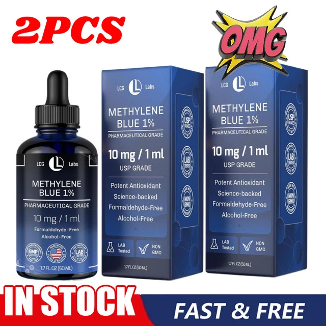 2X METHYLENE BLUE 1% Solution Pharma Grade. Highest Quality50ml EUR 16 ...
