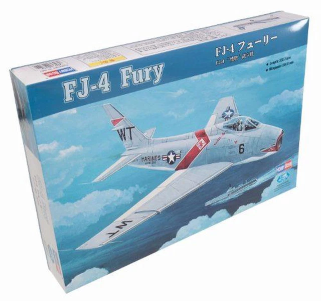 HOBBY BOSS FJ-4 Fury Jet Fighter Airplane Model Building Kit $46.60 ...