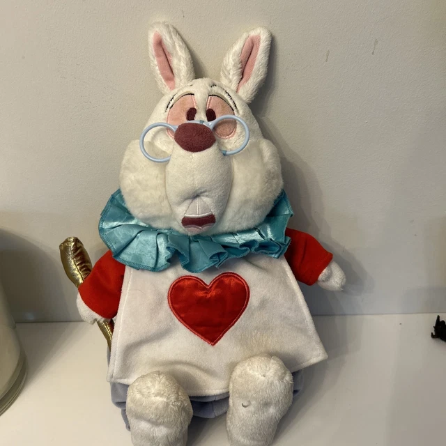 DISNEY STORE ALICE In Wonderland White Rabbit Plush Soft Toy ...
