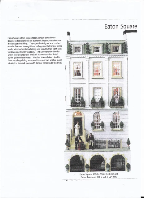 DOLLS HOUSE EMPORIUM House Kit - Eaton Square + Eaton Square Basement £ ...