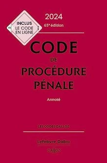 CODE DE PROCÉDURE pénale 2024, annoté 65e éd. de Beau... | Livre | état très bon EUR 32,54 ...