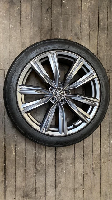 VW TIGUAN R Line 20” ALLOY WHEEL + 7mm TYRE 235/45 R20 Genuine 5NA 609 ...