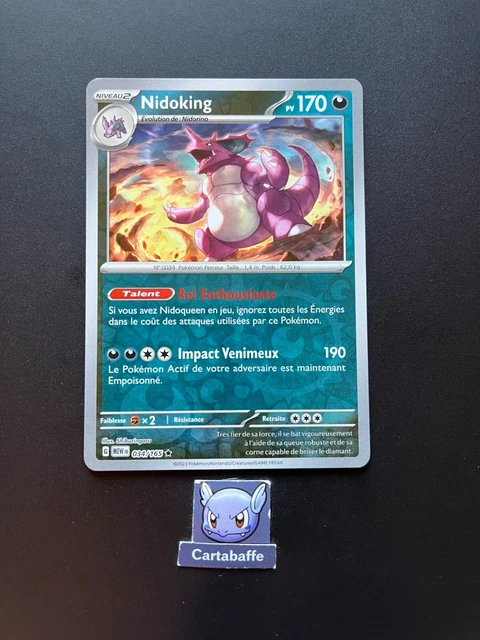 CARTE POKÉMON NIDOKING 034/165 Reverse EV3.5 Mini Série 151 NEUF EUR 3,85 - PicClick FR