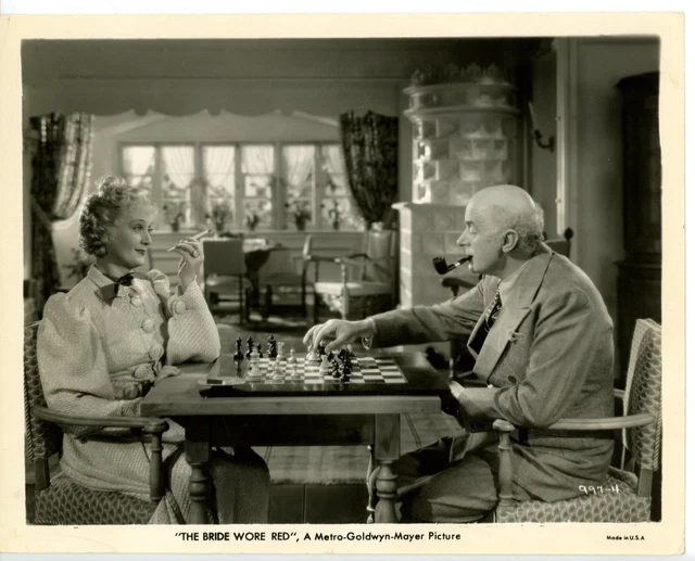 VINTAGE 8X10 FOTO The Bride Wore Rosso 1937 Billie Burke Reginald Owen ...