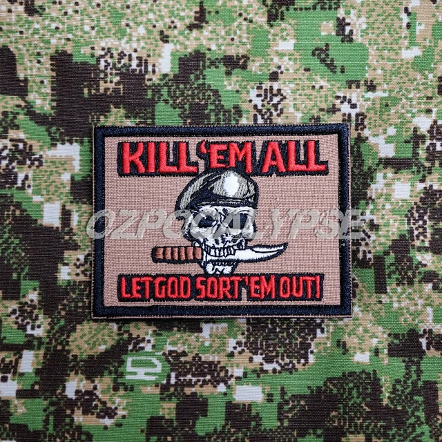KILL EM ALL Patch - tactical socom special forces beret kabar seal ranger sas $9.99 - PicClick AU