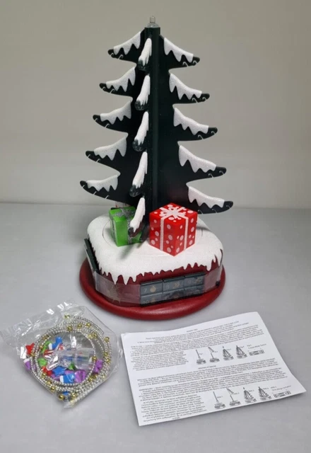 VINTAGE 1997 MUSICAL Rotating Advent Calendar Christmas Tree With ...