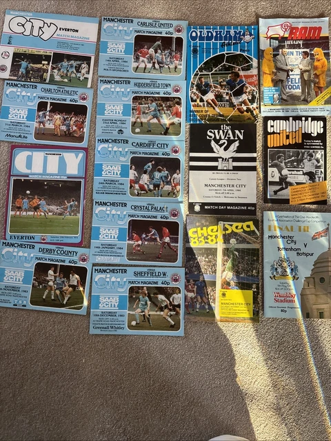 MANCHESTER CITY PROGRAMMES £5.43 - PicClick UK