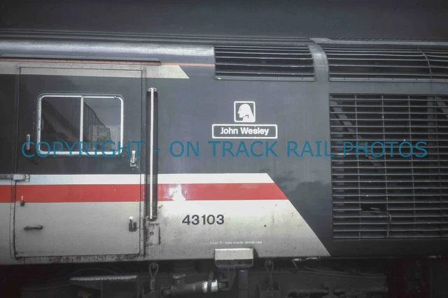 UK RAILWAY PHOTOGRAPH Of Hst 43103 Nameplate John Wesley. Rmn43-05 £1. ...