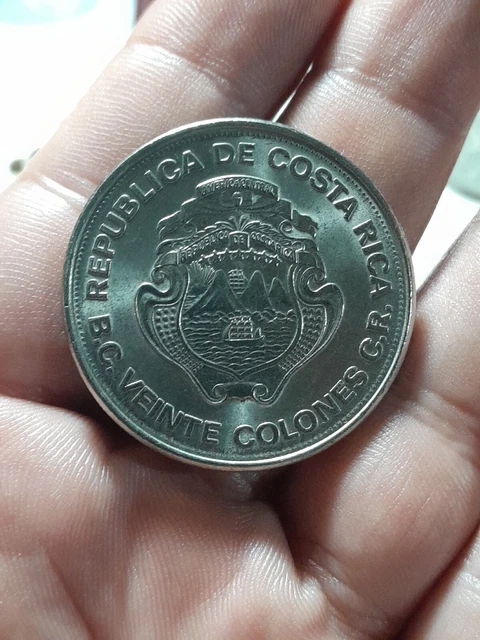 COSTA RICA 25 Colones 1975 Commemorativa Nickel Gr.20 Dia.36 Spl EUR 9 ...