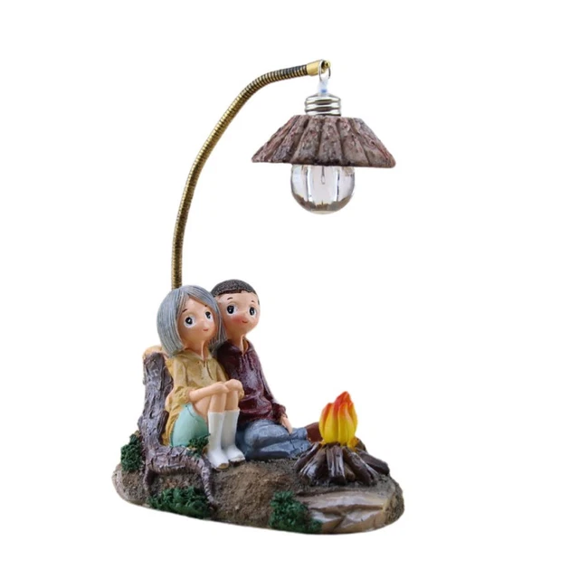 COUPLE FIGURE LAMP Fashionable Night Light Romantic Tabletop Lamp for ...