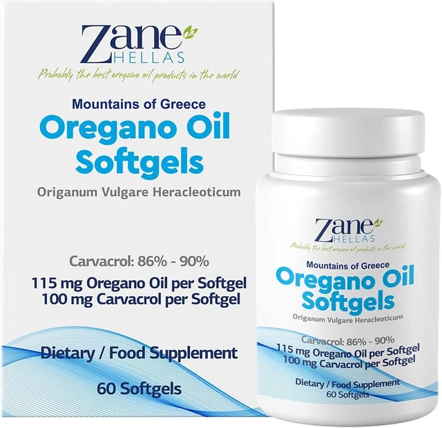 OREGANO OIL SOFTGELS. Extra Strength. Every Softgel Contains 20% Greek ...